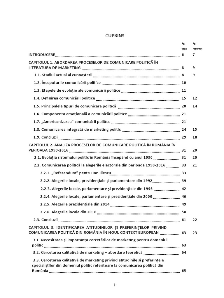Word Rezumat Teza Disertatie | PDF