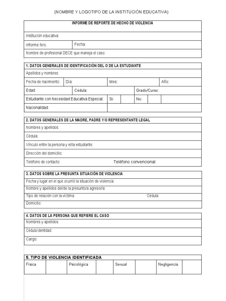 Anexo 2 Informe Hecho de Violencia | PDF | Violencia