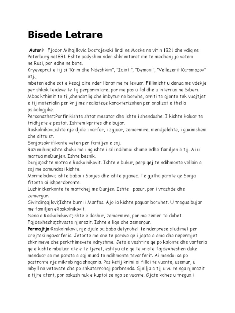 Bisede Letrare | PDF