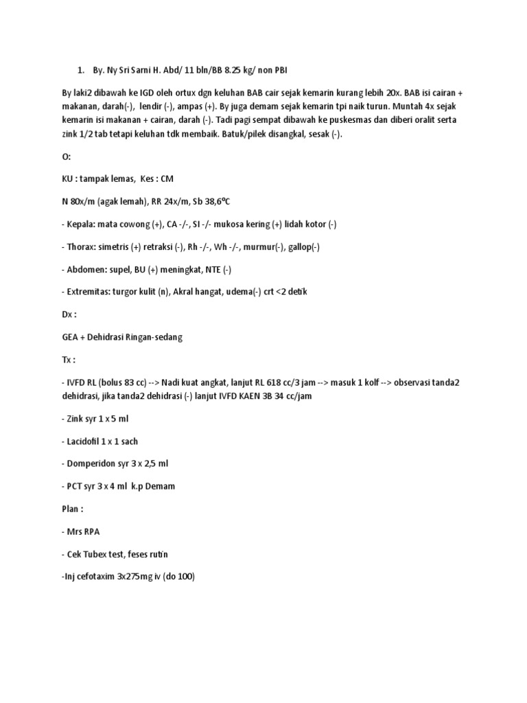 Borang RS - Anak | PDF