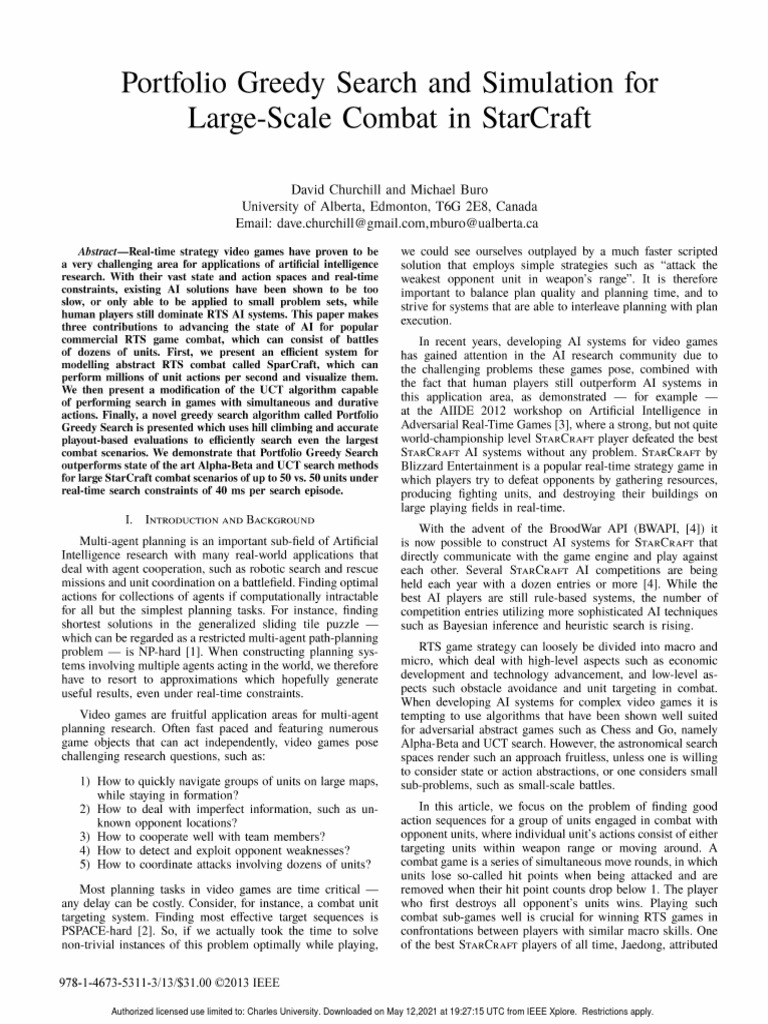 Portfolio Greedy Search and Simulation For Large-Scale Combat in ...