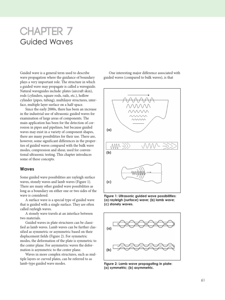 Chapter On Guided Waves in UT Level III Study Guide | Download Free PDF ...