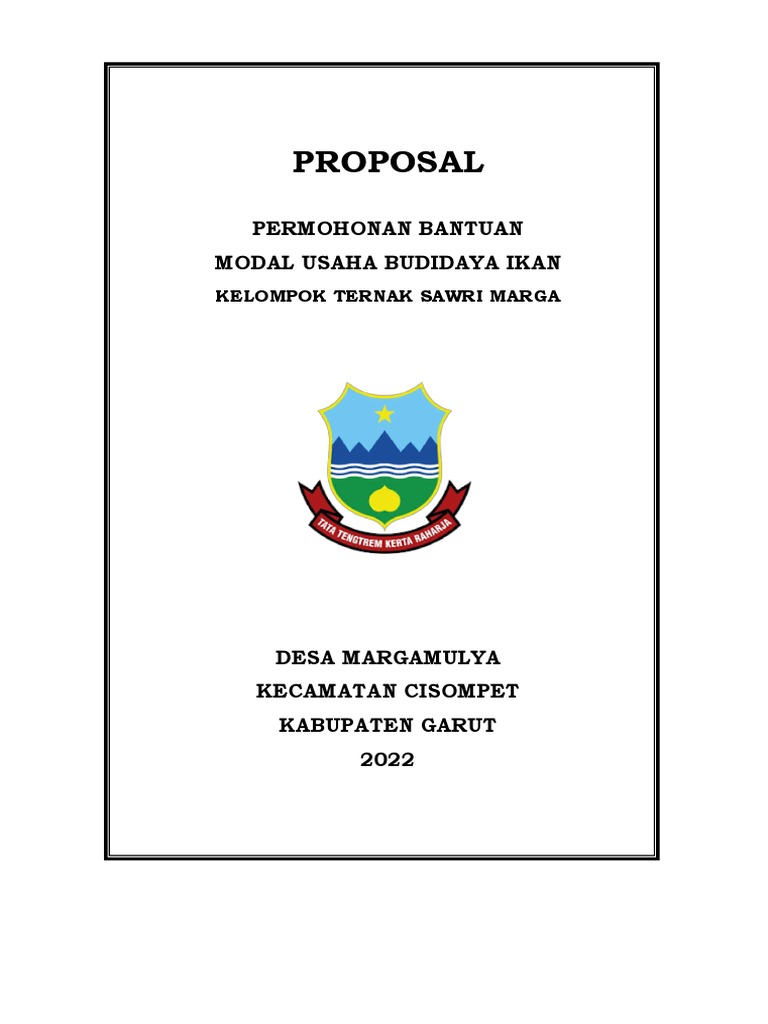 Proposal Budidaya Perikanan | PDF