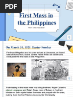Evidences of The First Mass in The Philippines in Masao, Butuan | PDF