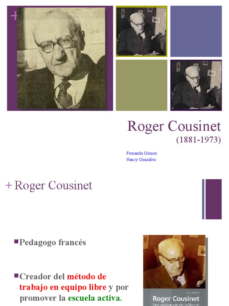 Roger Cousinet | PDF | Aprendizaje | Maestros