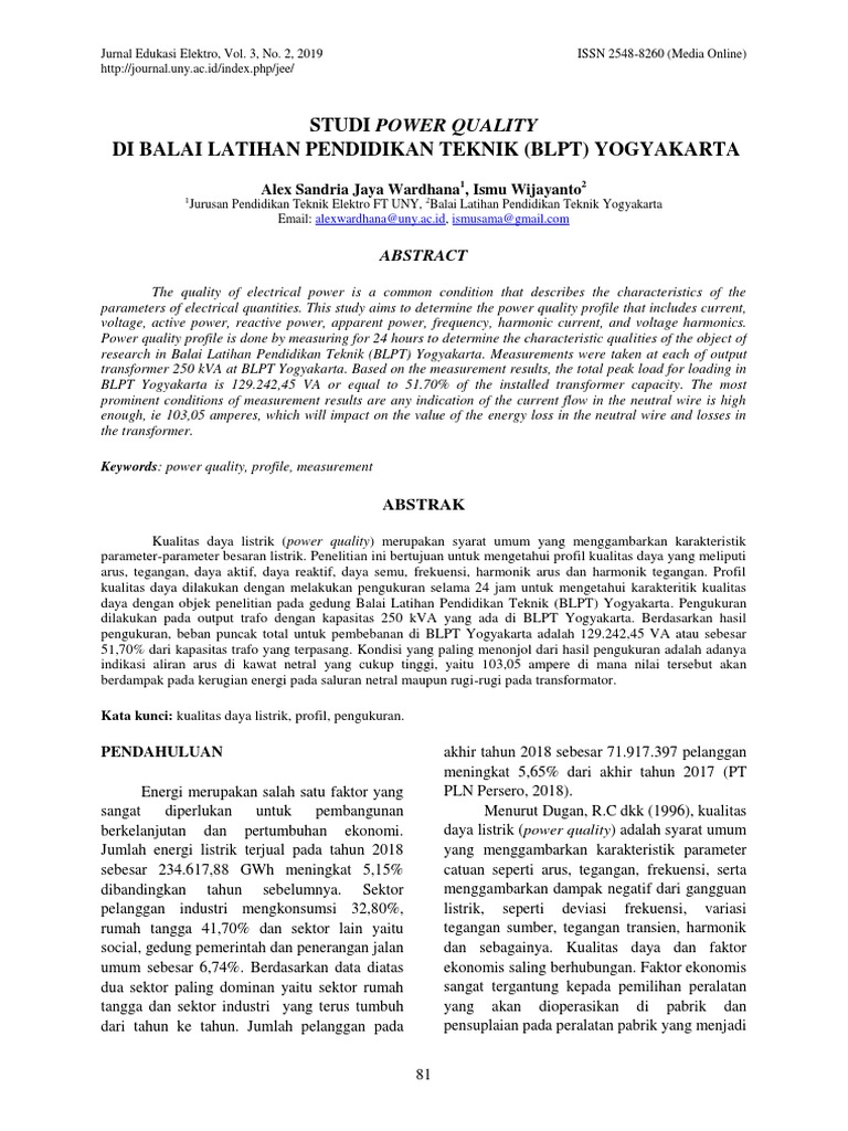 Jurnal Power Quality | PDF Jurnal Power Quality | PDF