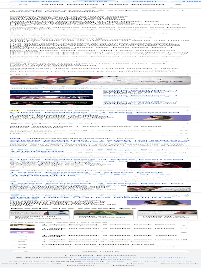 1 Step Forward Three Steps Back - Google Search | PDF | Musical Compositions | Taylor Swift