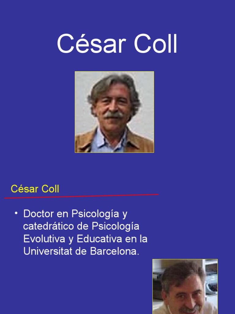 César Coll | PDF | Aprendizaje | Sicología