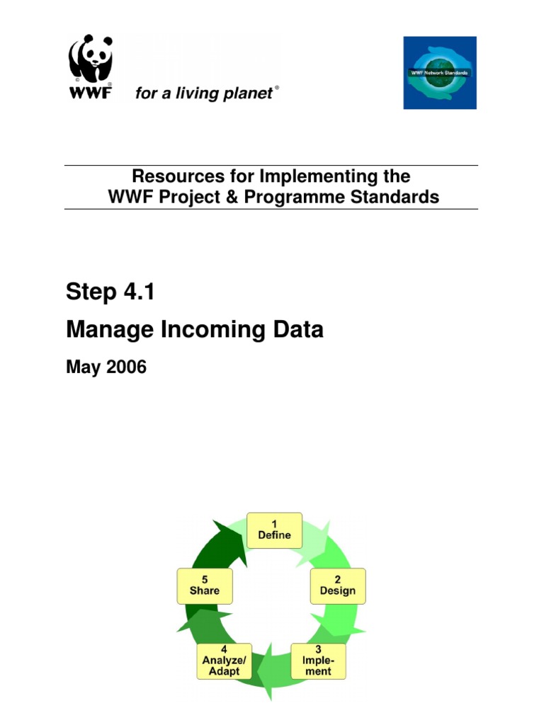 Step 4.1 Manage Incoming Data: Resources For Implementing The WWF ...