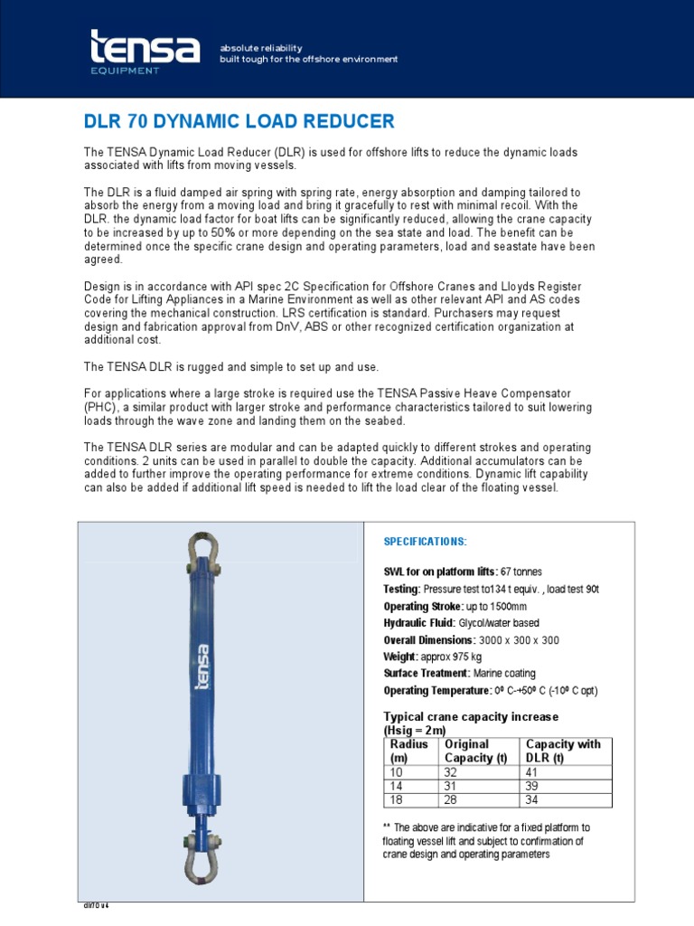 DLR 70 250 | PDF | Crane (Machine) | Lift (Force)