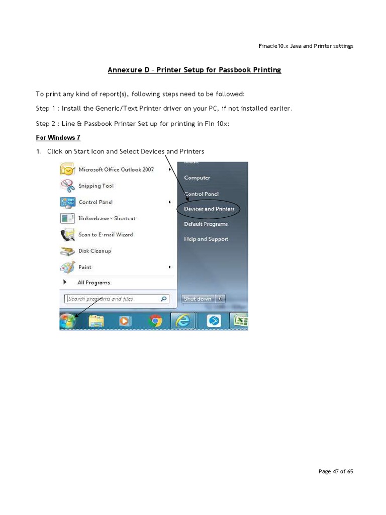 Fin10 Passbook Settings | PDF | Printer (Computing) | Button (Computing)