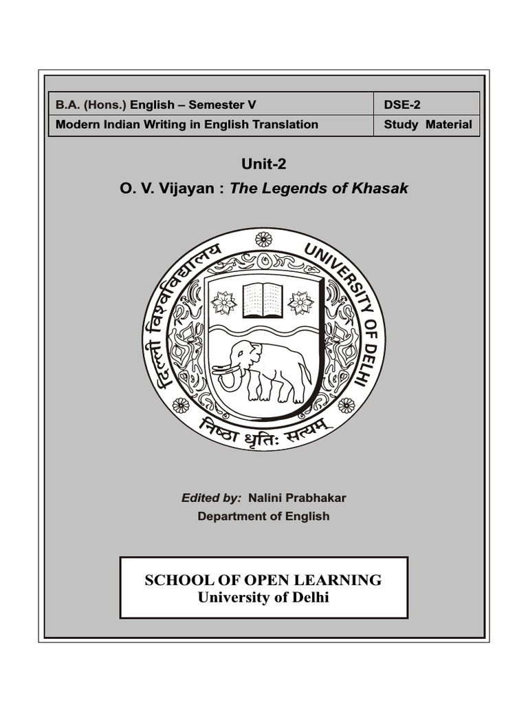 Unit 2 - The Legends of Khasak | PDF