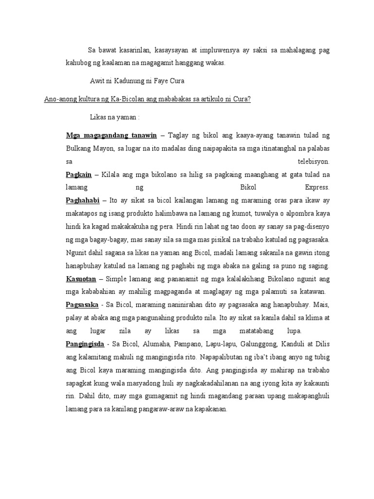 Albania, Ronalyn E. Bsed Fil 2-1 Gawain 1 Rehiyon V | PDF