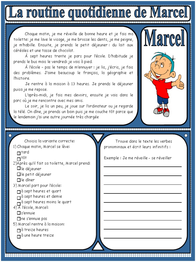 Ma Routine Quotidienne en Français | PDF