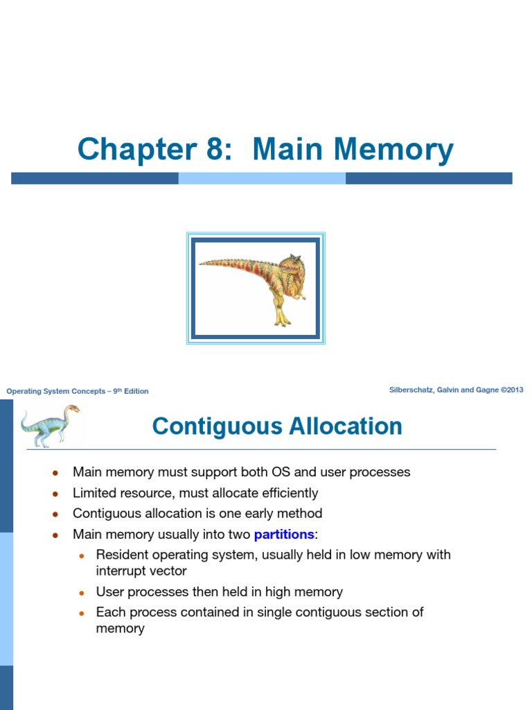 Chapter 8: Main Memory: Silberschatz, Galvin and Gagne ©2013 Operating ...