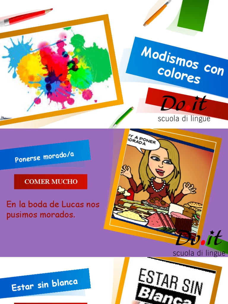 Modismos Con Colores | PDF