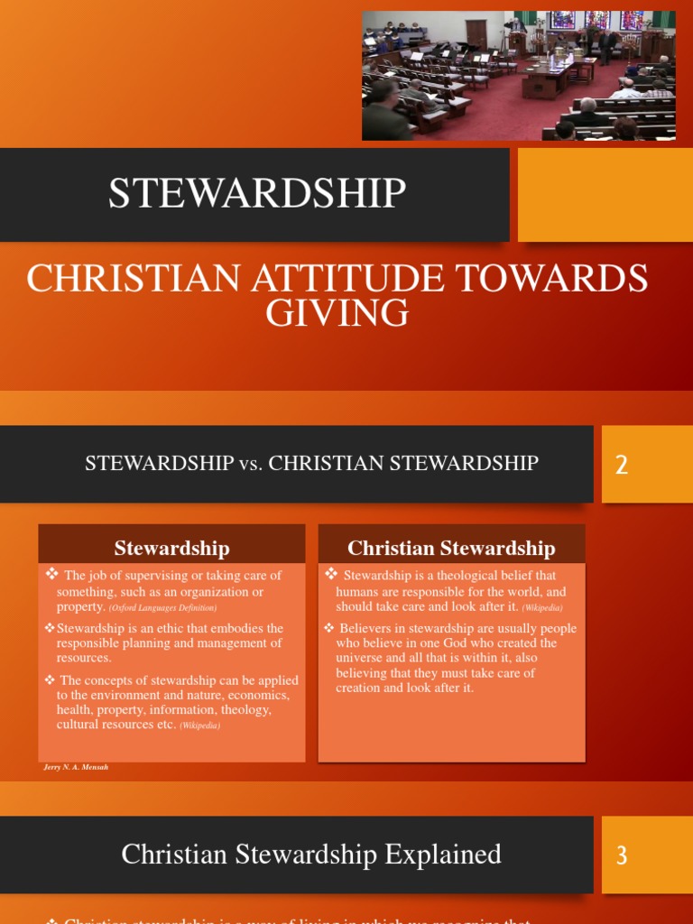Stewardship - Christian Attitude To Giving | PDF | Paul The Apostle ...