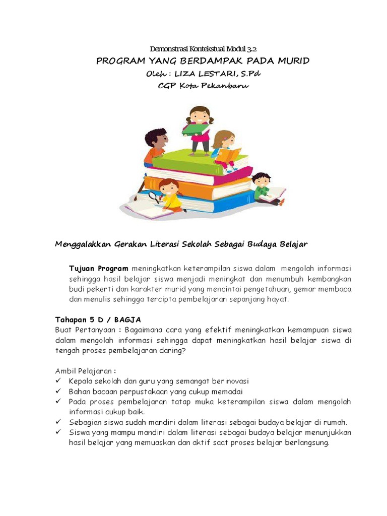 Demonstrasi Kontekstual Modul 3.3 (BAGJA Dan MELR) | PDF