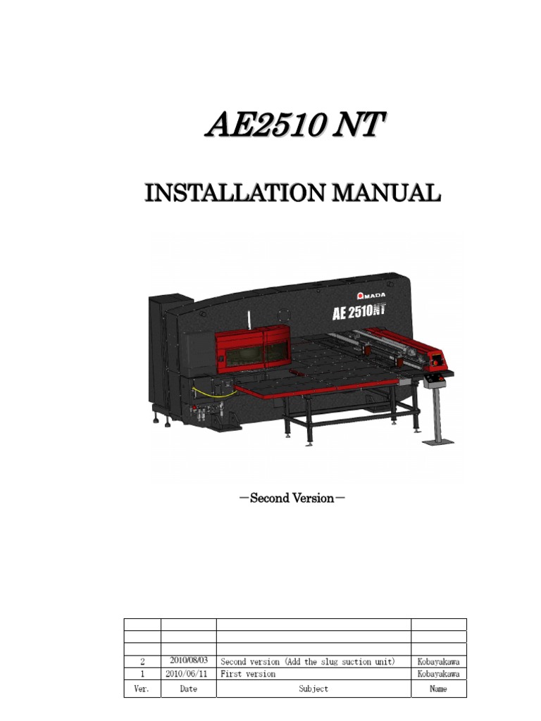 Ae2510nt Installation Manual - 2nd Version | PDF | Screw | Electrical ...