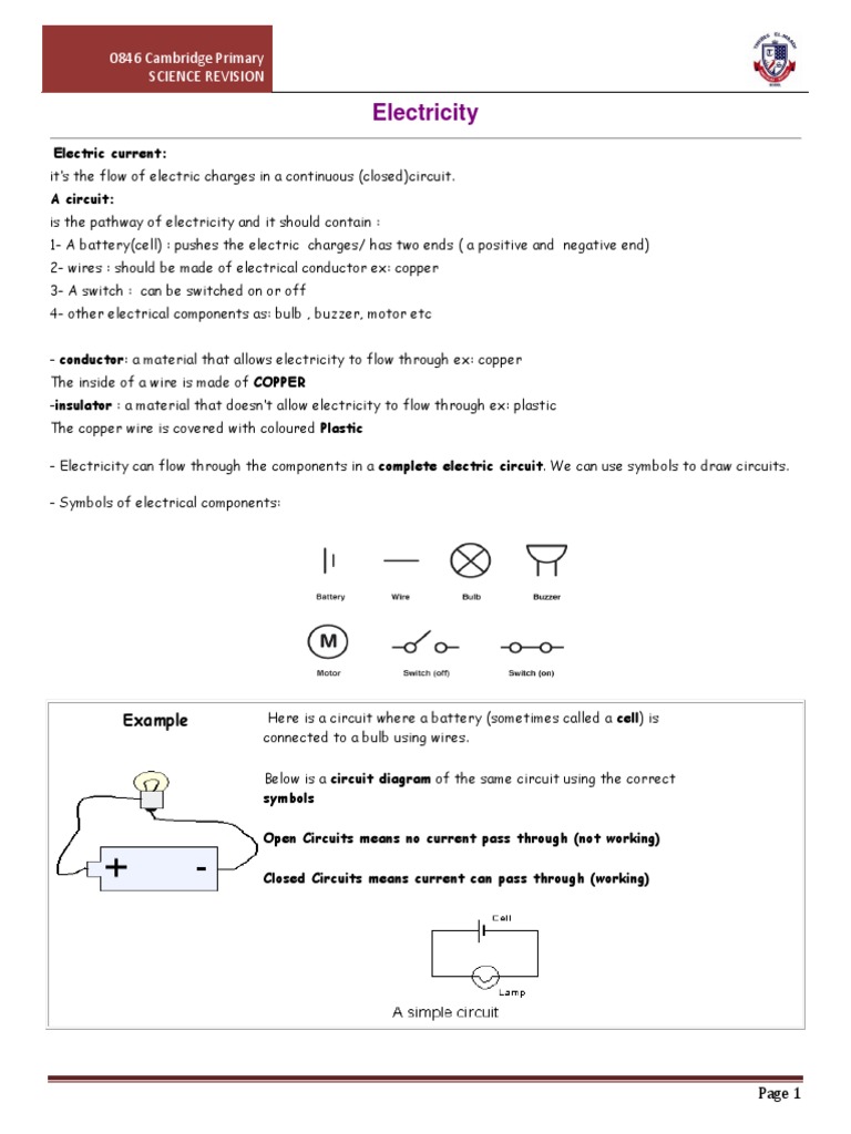 Electricity: 0846 Cambridge Primary Science Revision | PDF | Flowers | Seed