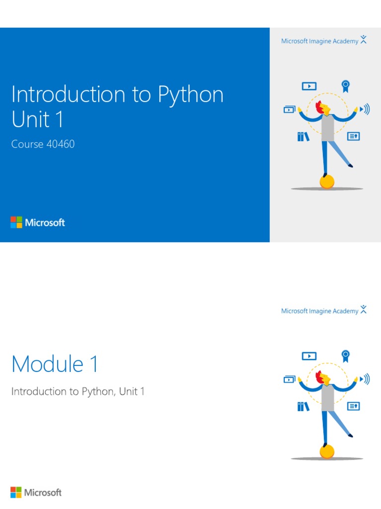 Introduction To Python Unit 1: Course 40460 | PDF | Python (Programming Language) | Subroutine