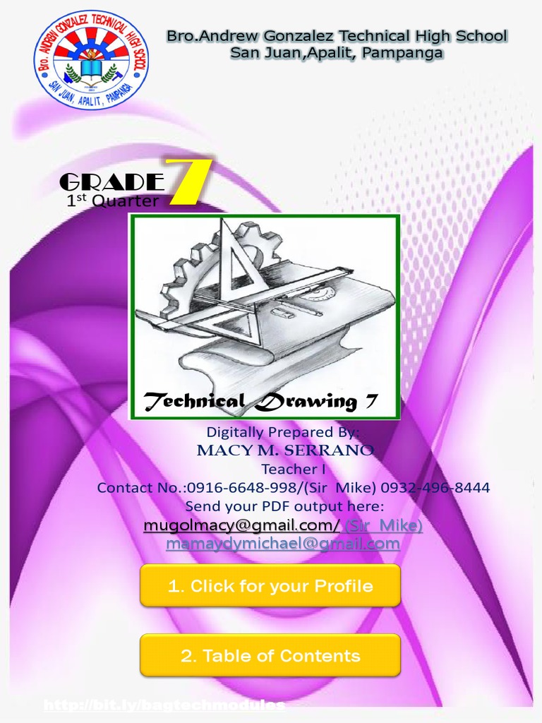 Grade: Technical Drawing 7 | PDF | Drawing | Color