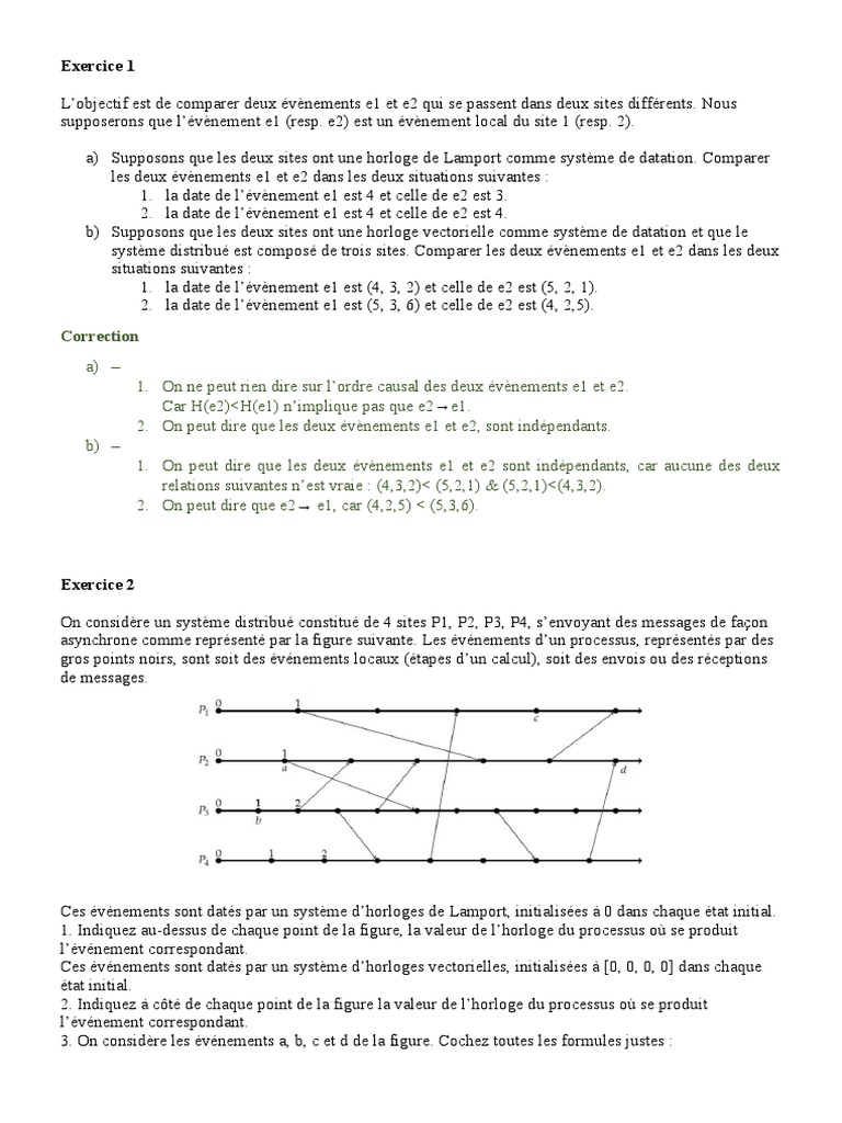Serie Exercices | PDF | Informatique | Programmation concurrente