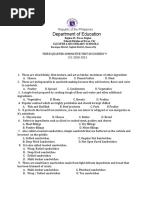 4th Quarter Exam in Cookery-9 | PDF | Custard | Desserts