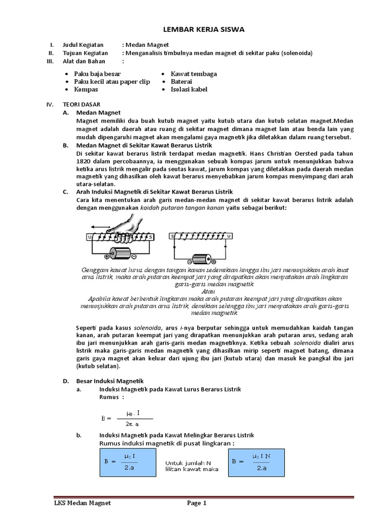 LKS - Medan Magnet | PDF | Ilmu Sosial | Sains & Matematika