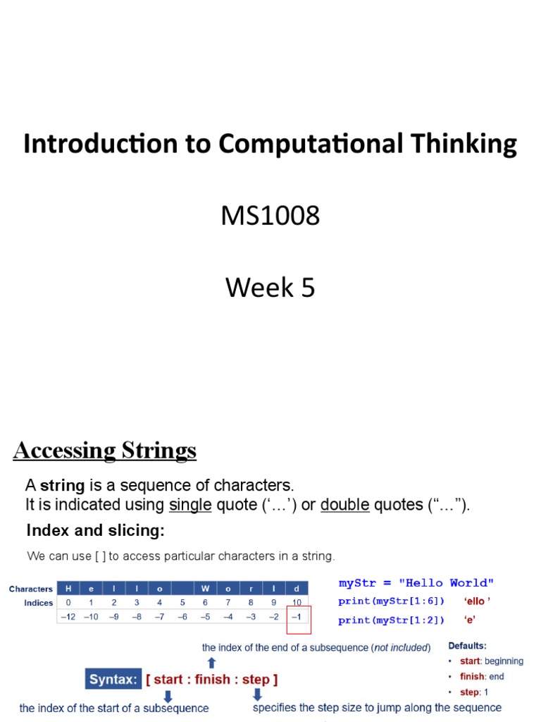 MS1008-Tutorial 5 | PDF | String (Computer Science) | Function (Mathematics)