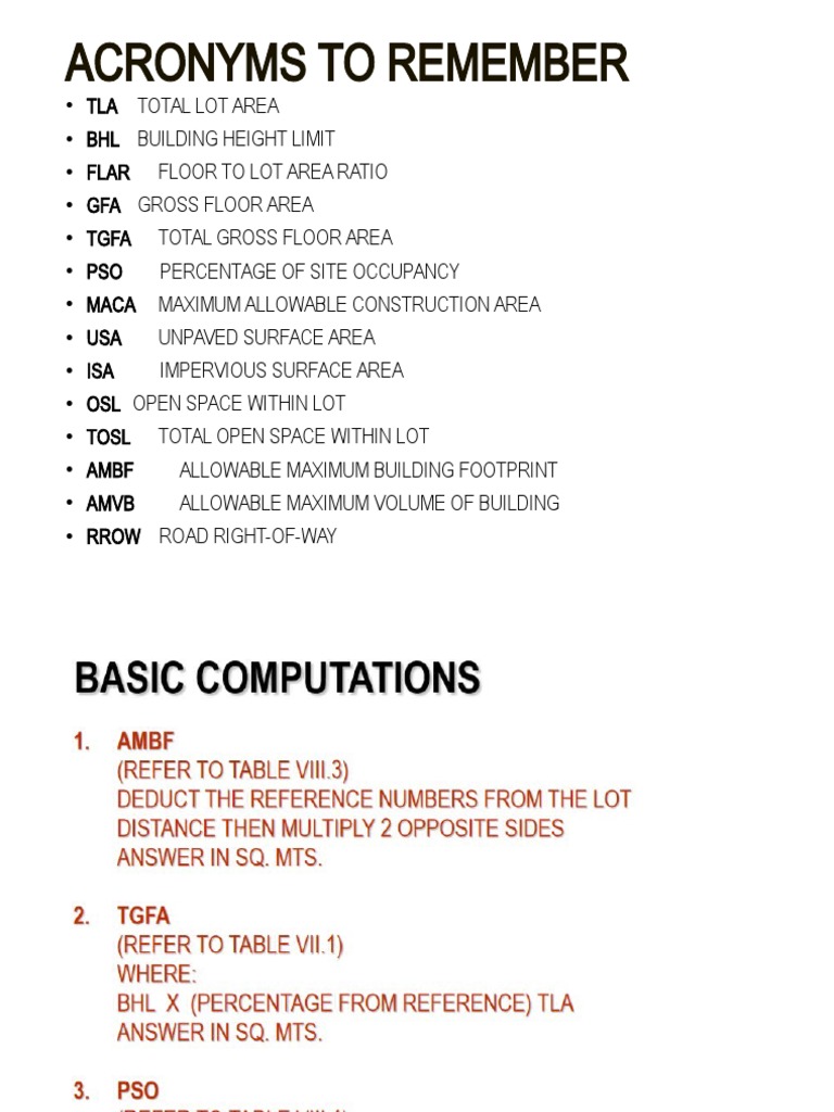 Developmental Controls | PDF | Civil Engineering
