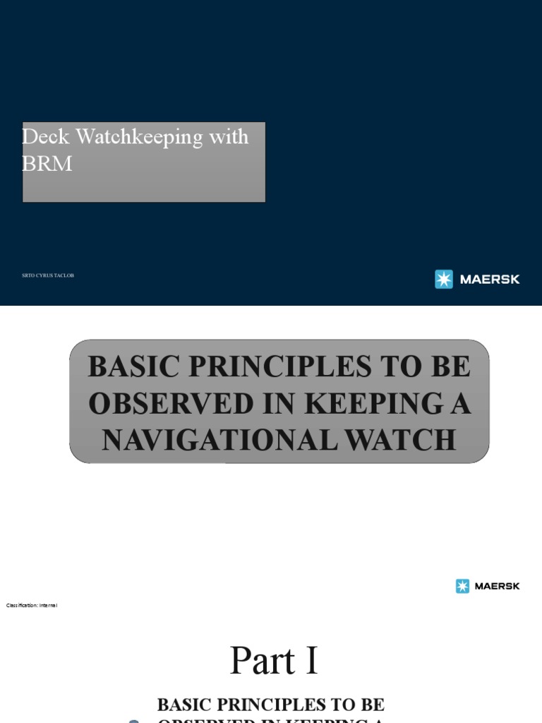 Deck Watchkeeping - Basic Principles | PDF | Navigation | Shipping