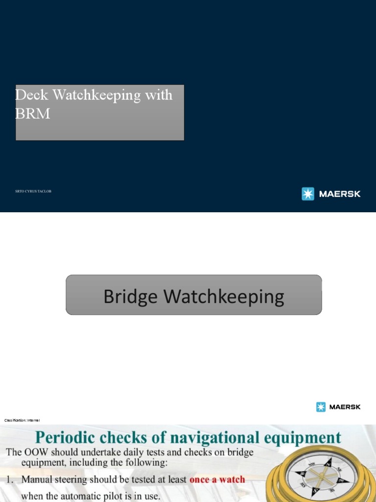 Bridge Watchkeeping Guide | PDF | Computers | Technology & Engineering