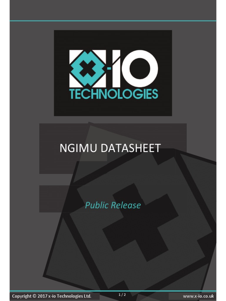 Ngimu Datasheet: Public Release | PDF | Usb | Data Acquisition