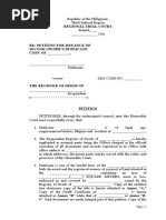 Sample Rejoinder Affidavit | PDF | Affidavit | Government