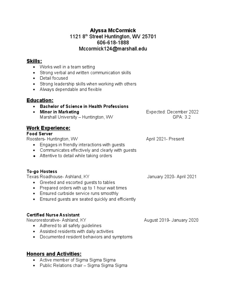 Resume Oct 2021 | PDF
