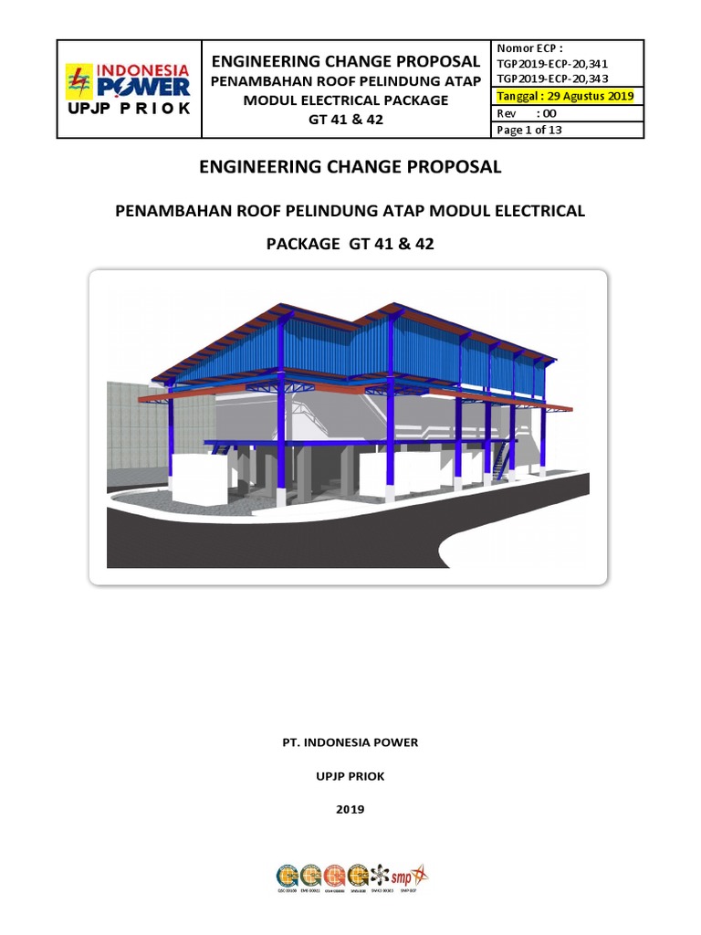 ECP Penambahan Roof Pelindung Atap Modul Electrical Package GT | PDF