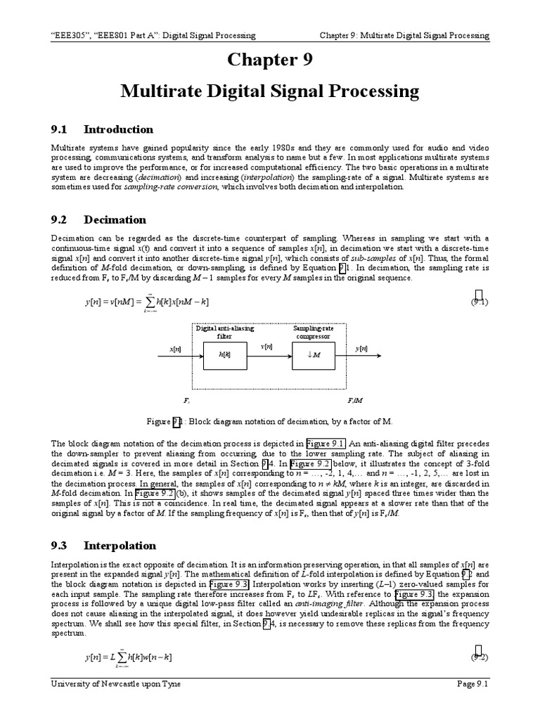 Multiarte Signal Processing 1 | PDF | Sampling (Signal Processing) | Filter (Signal Processing)
