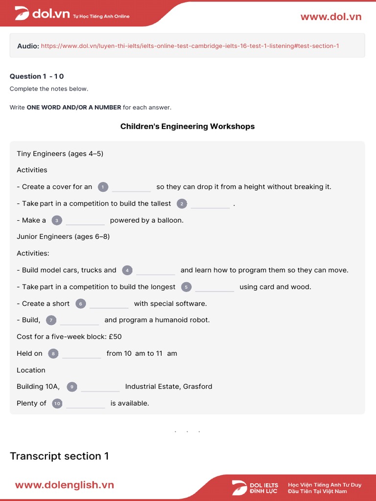 Transcript Section 1: Children's Engineering Workshops | PDF | Stoicism