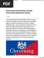 Chevening (ALL FOUR) Essays | PDF | Leadership | Sales