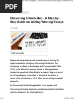 Networking Essay For Chevening Scholarship | PDF | Leadership | Essays