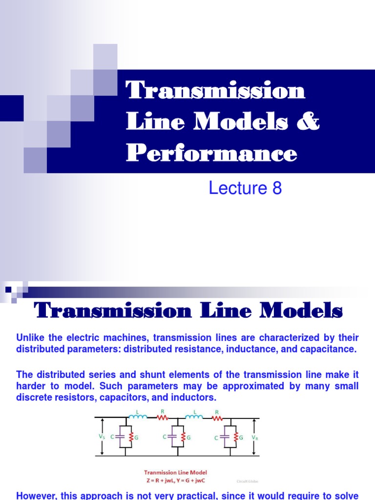 Transmission Line Modeling Basics | PDF | Electrical Network | Electric ...