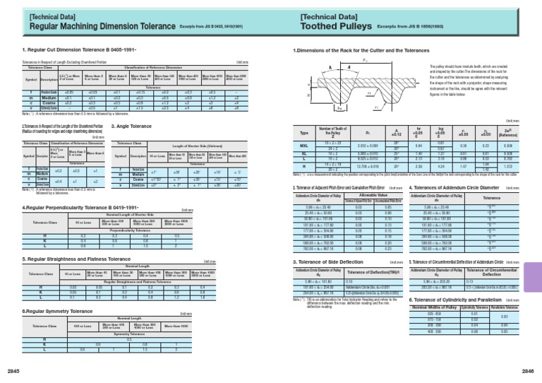 Regular Machining Dimension Tolerance | PDF | Engineering Tolerance ...