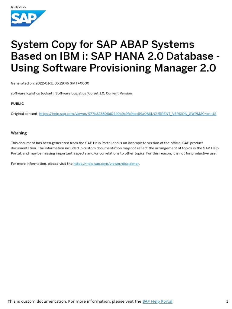 Abap Systems | Download Free PDF | Databases | Installation (Computer Programs)
