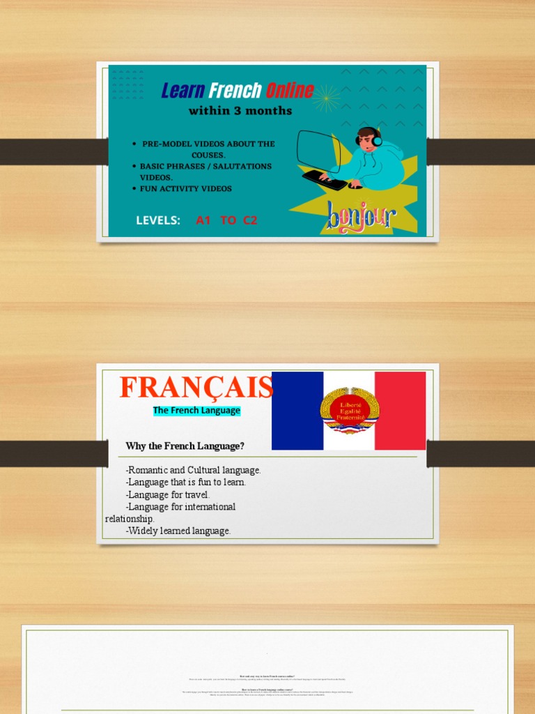 Learn French Online | PDF | French Language | Educational Technology