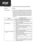 LQA Restaurant Standards | PDF | Waiting Staff | Tableware