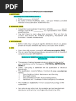 Competency Assessor's Script On The Conduct of Competency Assessment ...