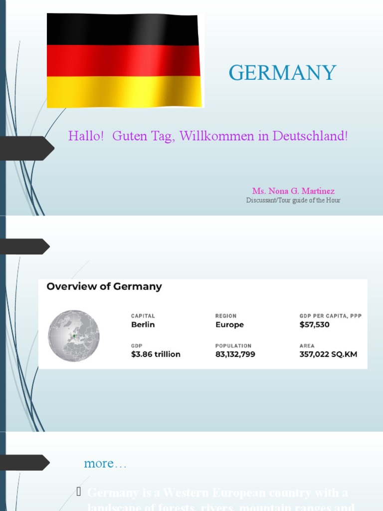 Germany: Hallo! Guten Tag, Willkommen in Deutschland! | PDF