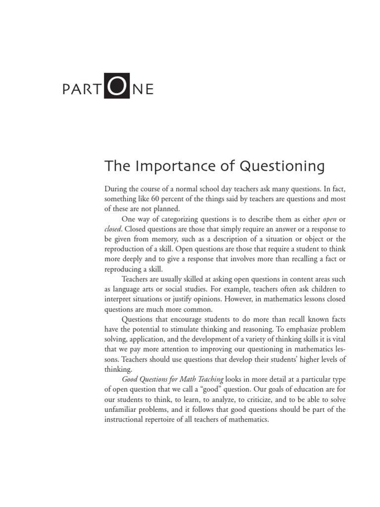 Peter Sullivan Good Questions For Math Teaching3 | Download Free PDF ...