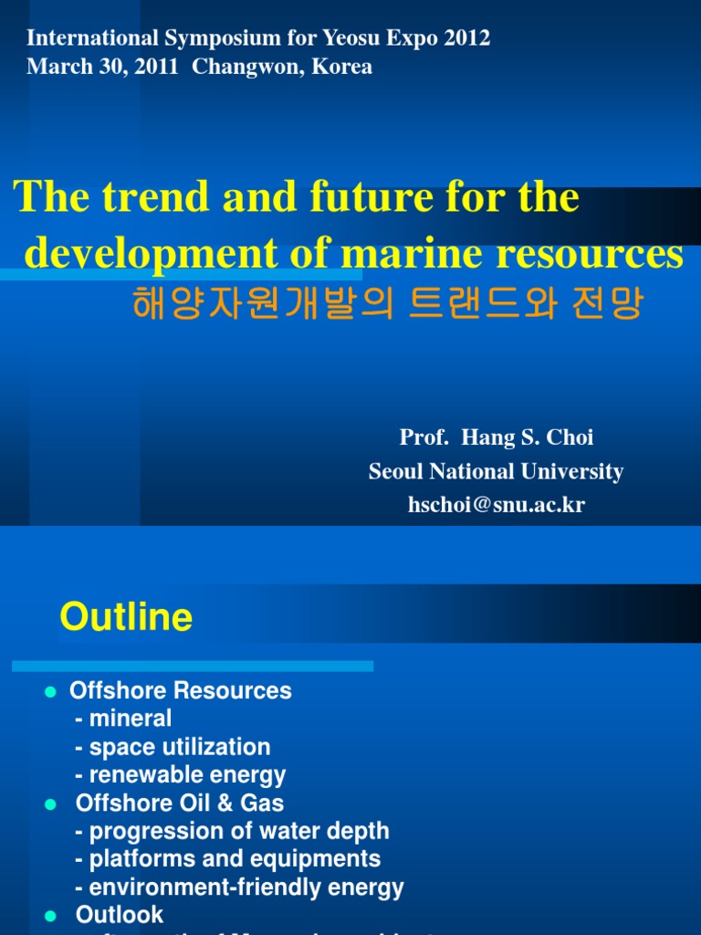 Future Trends in Marine Resource Development | PDF | Deepwater Horizon ...